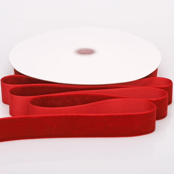 Burgundy Ribbon,1 Inch x 25 Yards Single-Faced Nylon Wrapping Ribbon ...