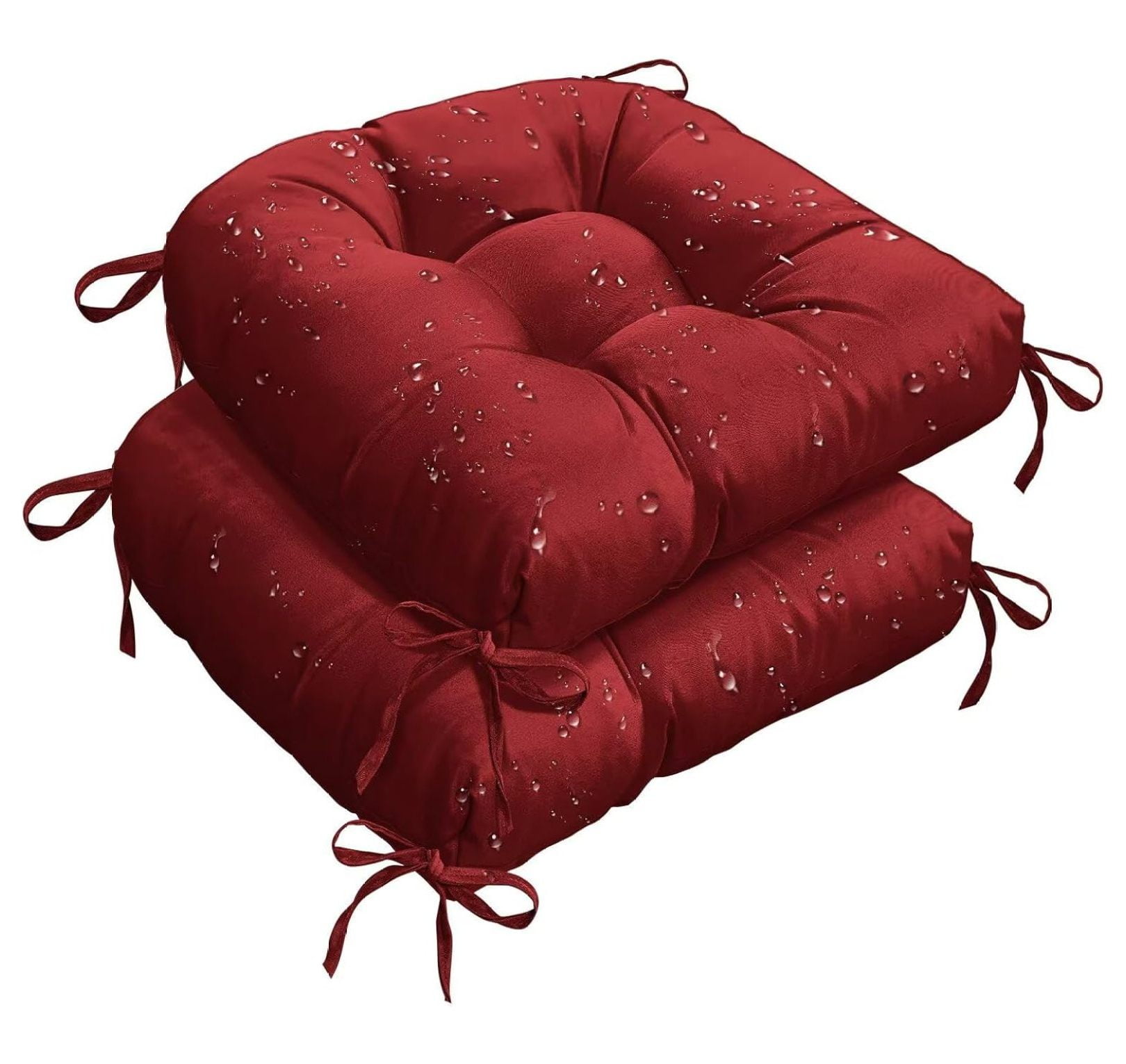 Burgundy Rocking Chair Cushions Indoor Outdoor Patio High Back Rocker ...