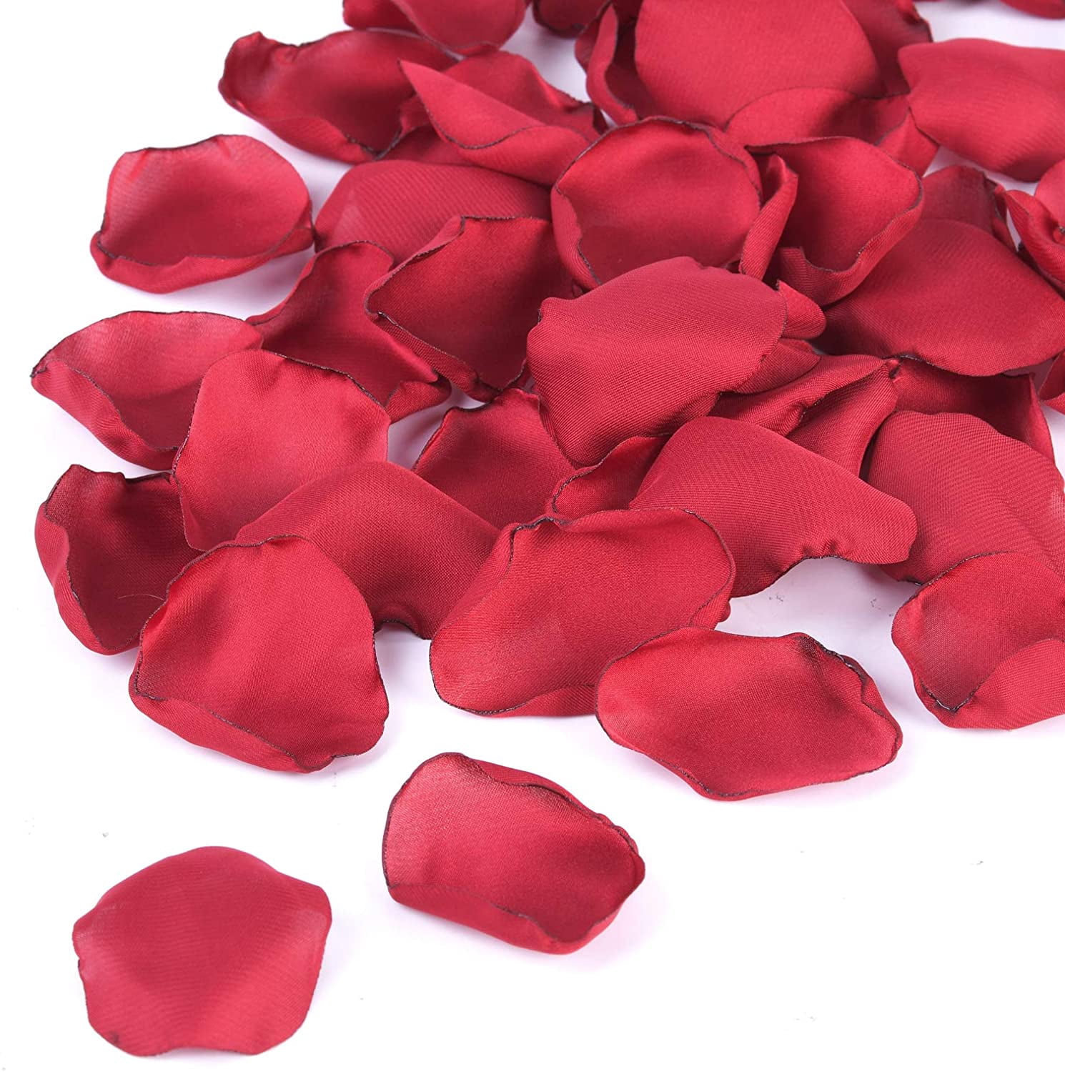 Burgundy Rose Petals 300pcs Silk Rose Petals Flower Petals for Wedding ...