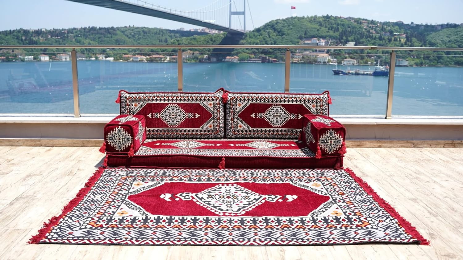 Burgundy Sleeper Couch, Turkish Sofa Set, Arabic Majlis, Modular Sofa ...