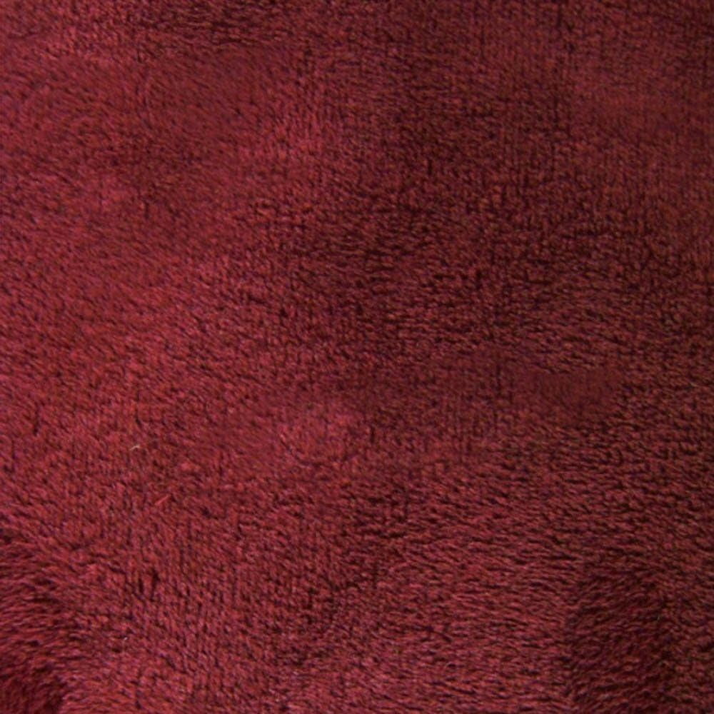Burgundy Solid Minky Fabric, 60” Inches Wide – Sold By The Yard ...