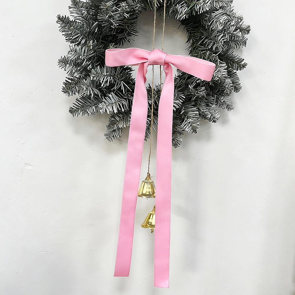 Burgundy Velvet Ribbon Bows - Versatile Hanging Bow Decor for Front ...