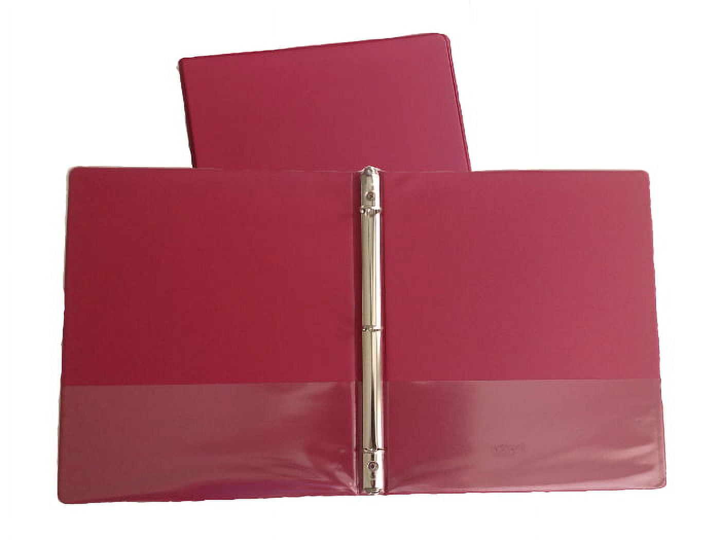 Burgundy Vinyl Standard 3-Ring Binders, 1/2-Inch, for 8.5" x 11" Sheets ...