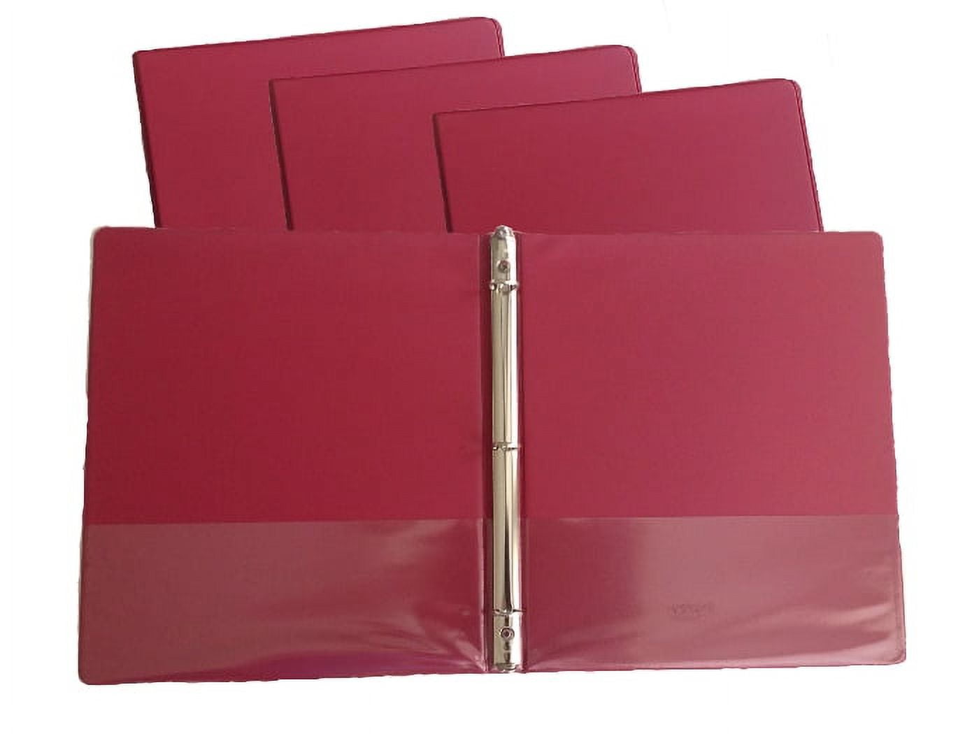 Burgundy Vinyl Standard 3-Ring Binders, 1/2-Inch, for 8.5" x 11" Sheets ...
