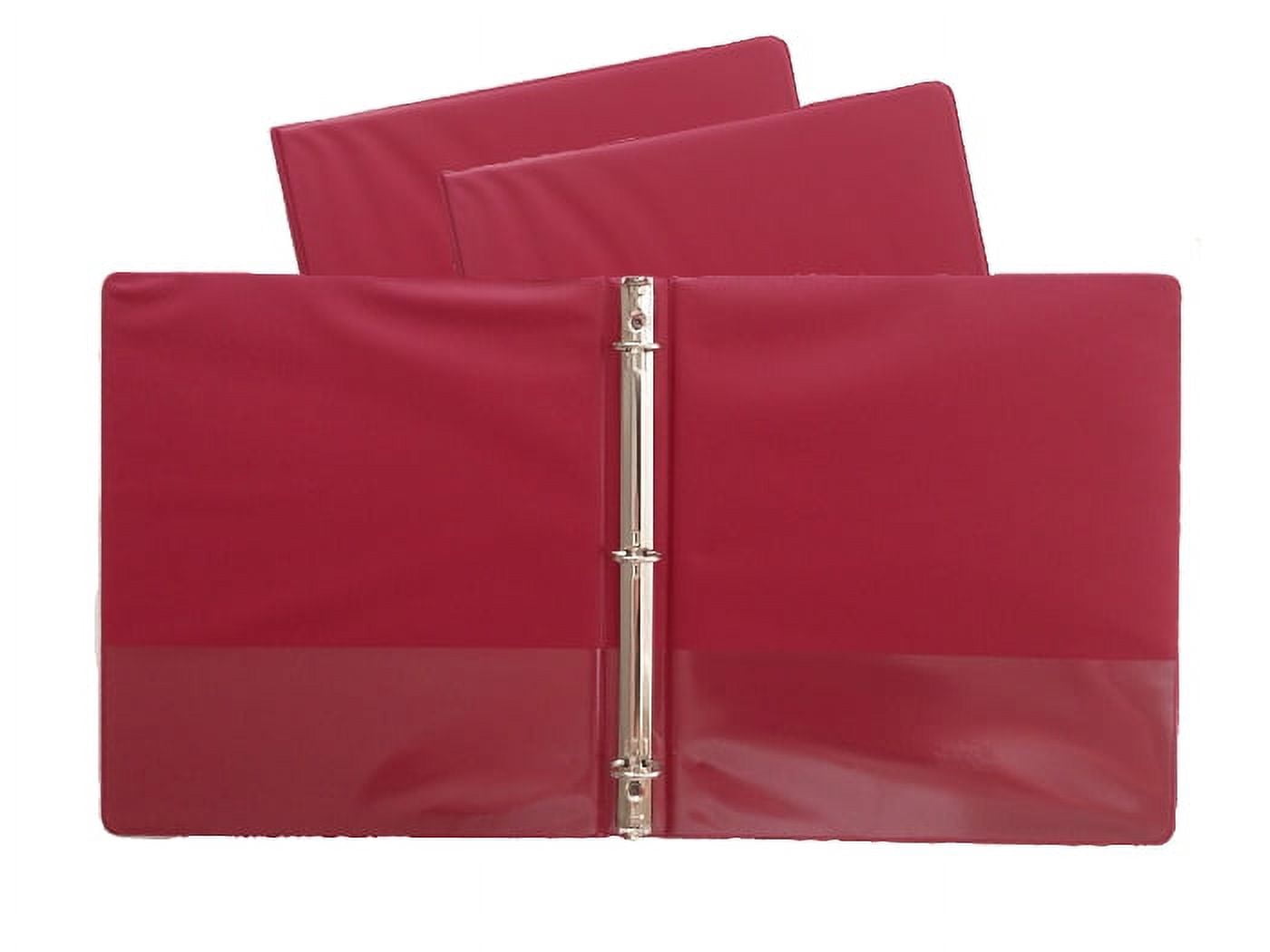 Burgundy Vinyl Standard 3-Ring Binders, 1-Inch, for 8.5" x 11" Sheets ...