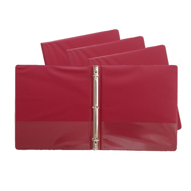 Burgundy Vinyl Standard 3-Ring Binders, 1-Inch, for 8.5" x 11" Sheets ...