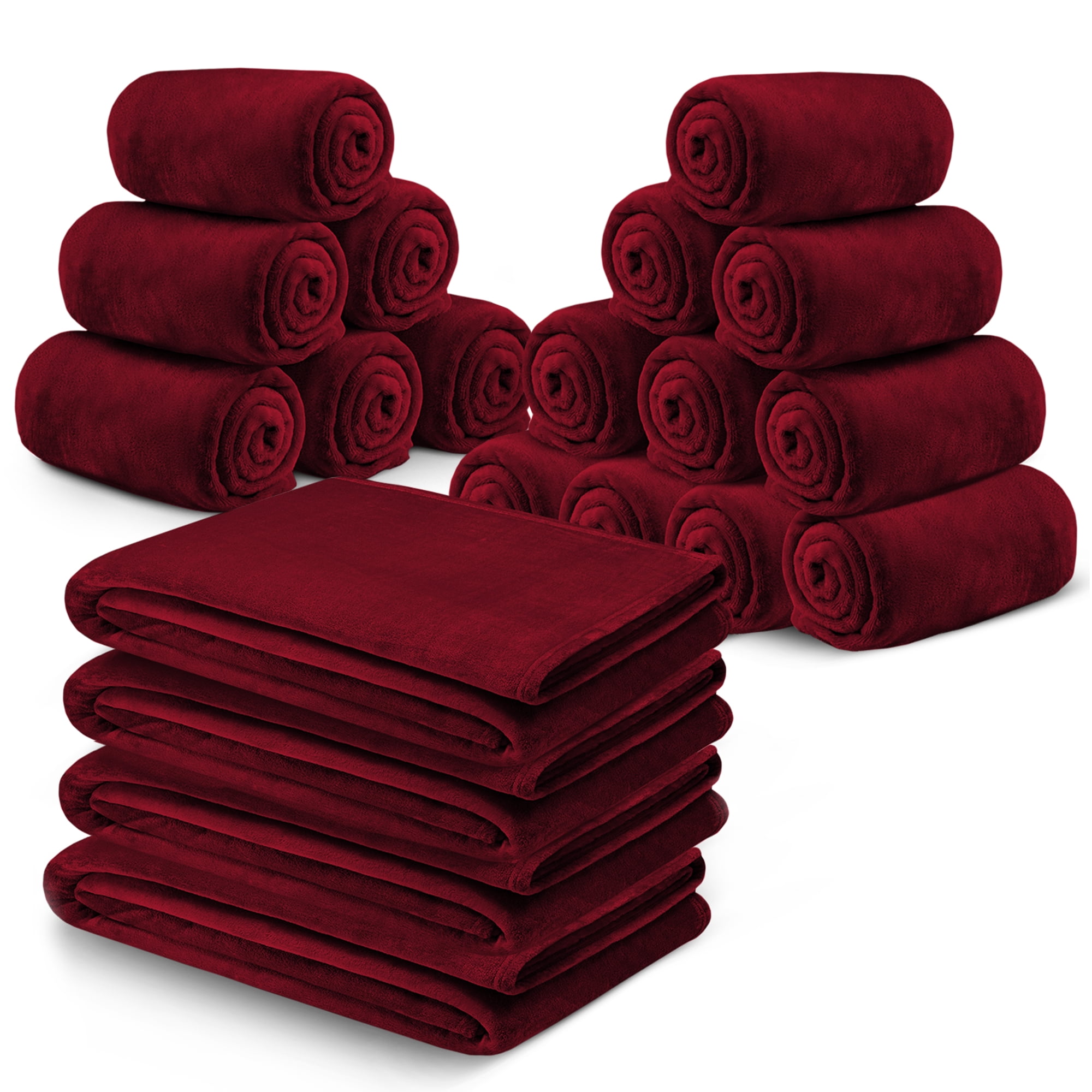 Moonlight20015 Wholesale Fleece Throw Blankets 20-Packs All-Season Soft ...