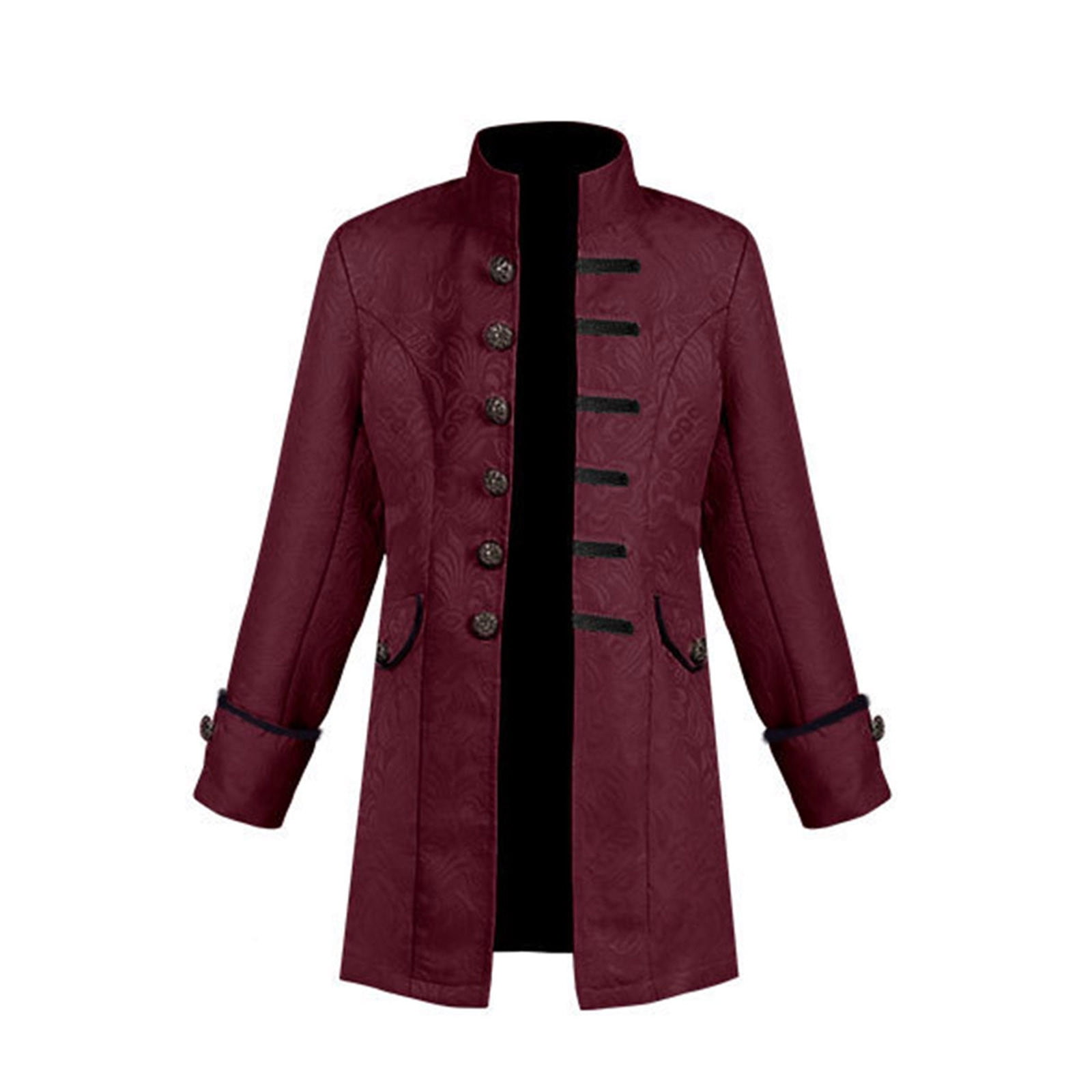 Burgundy Wine Boy Girl Collared Neck Windbreaker for Children Boy Girl ...
