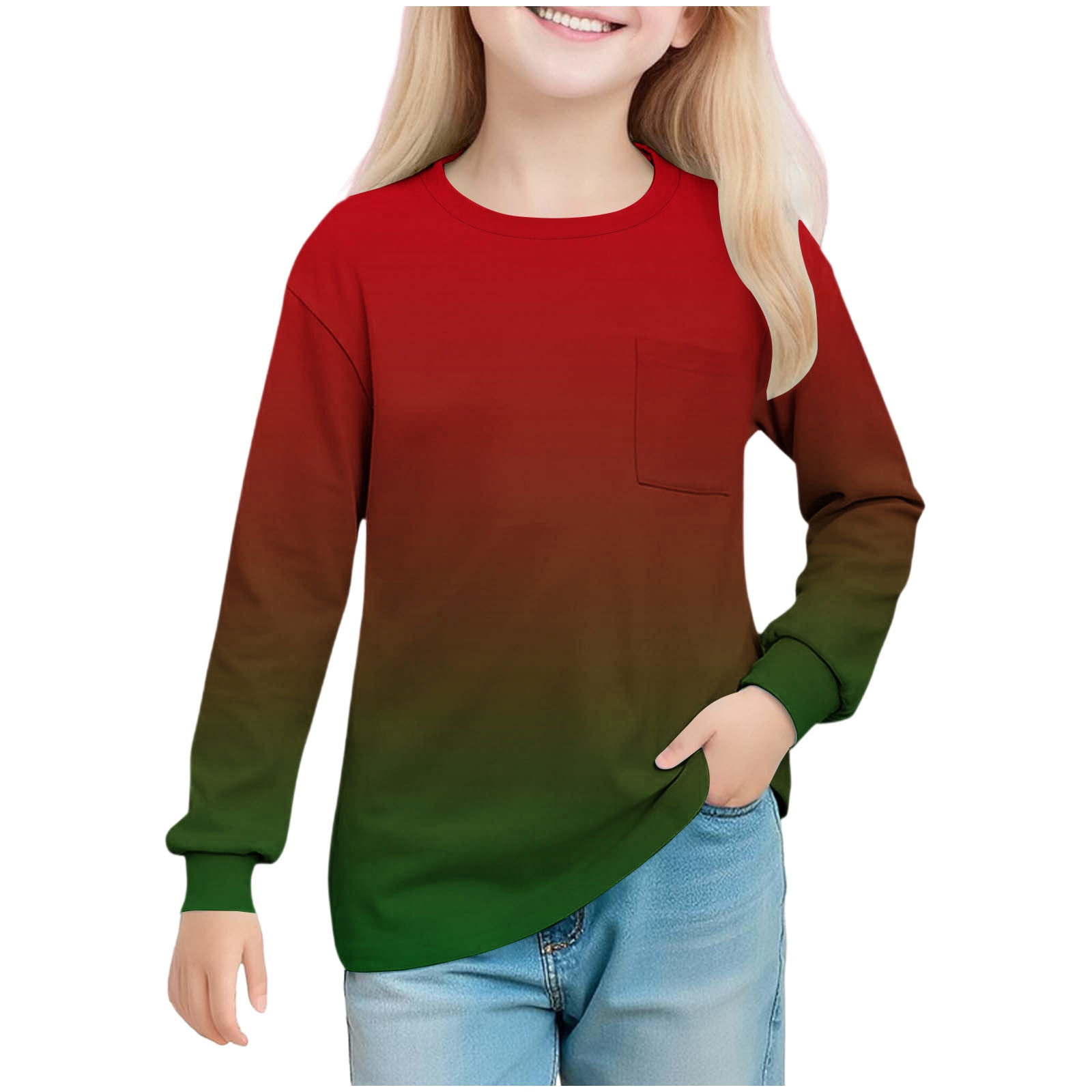 Burgundy Wine Boy Girl Gradient Graphic Tshirts for Children Boy Girl ...