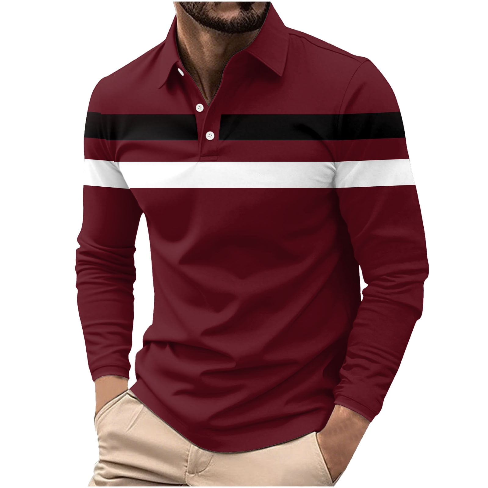Burgundy Wine Print T Shirts for Man Summer Fall Long Short Sleeve ...