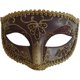 Burgundy and Gold Opera Eye Mask Adult Accessory - Walmart.com
