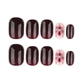 Burgundy and Pink Solid Color with Swirl Pattern Rhinestone Accent ...