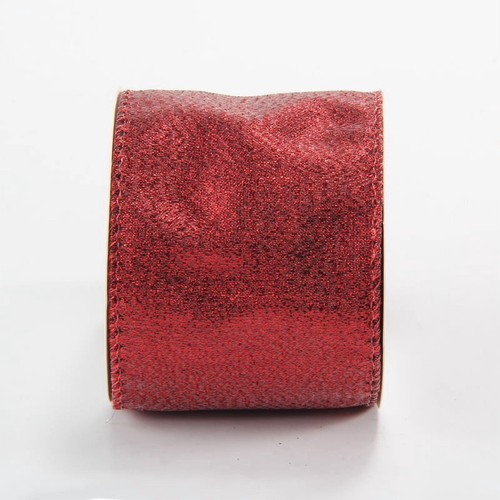 Burgundy color Ribbon Wired 6.3cm x 10 Yards, Burgundy color Ribbon for ...