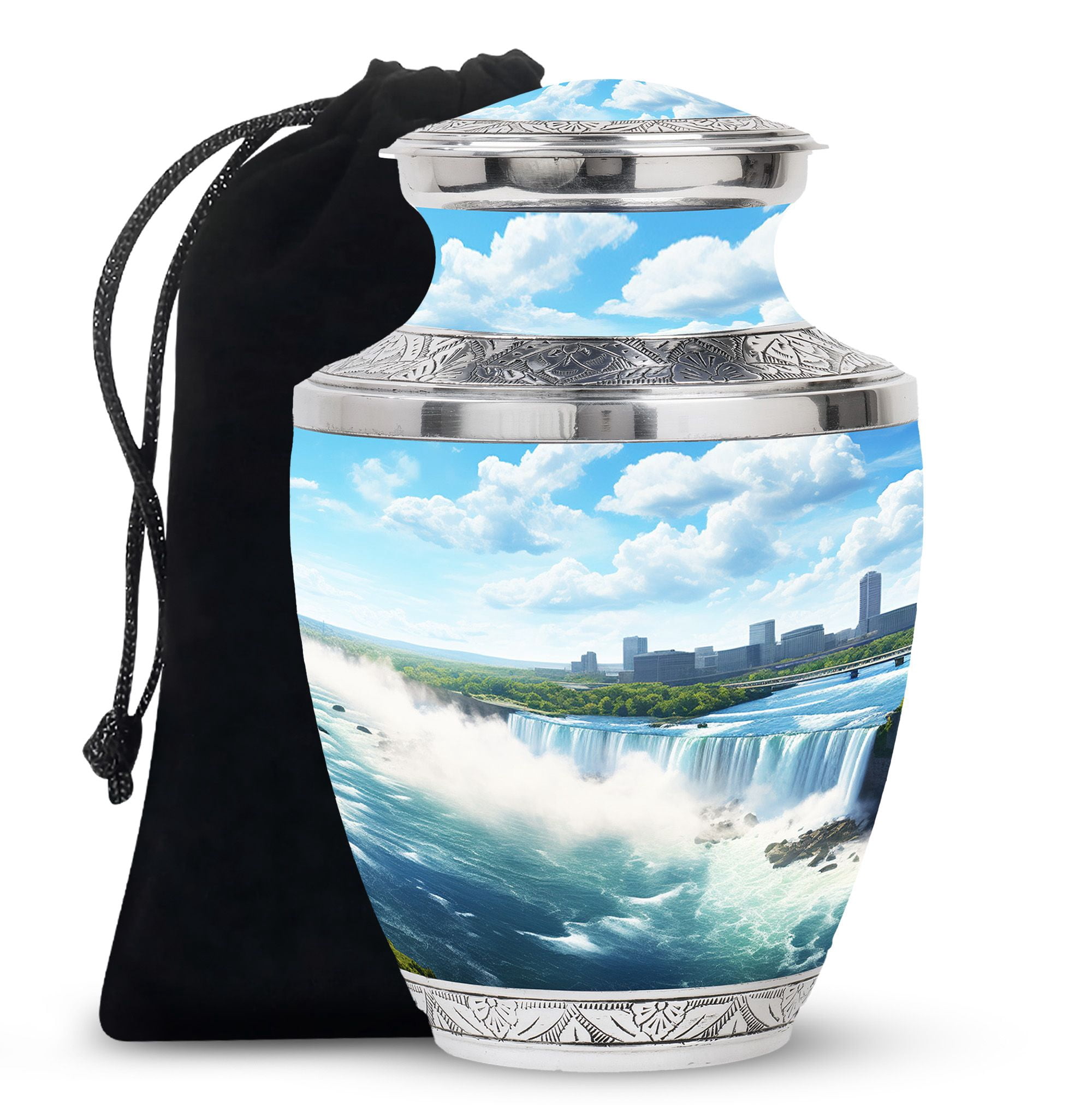 Burial Brown New York City Urns For Human Ashes Adult Dad - Cremation ...