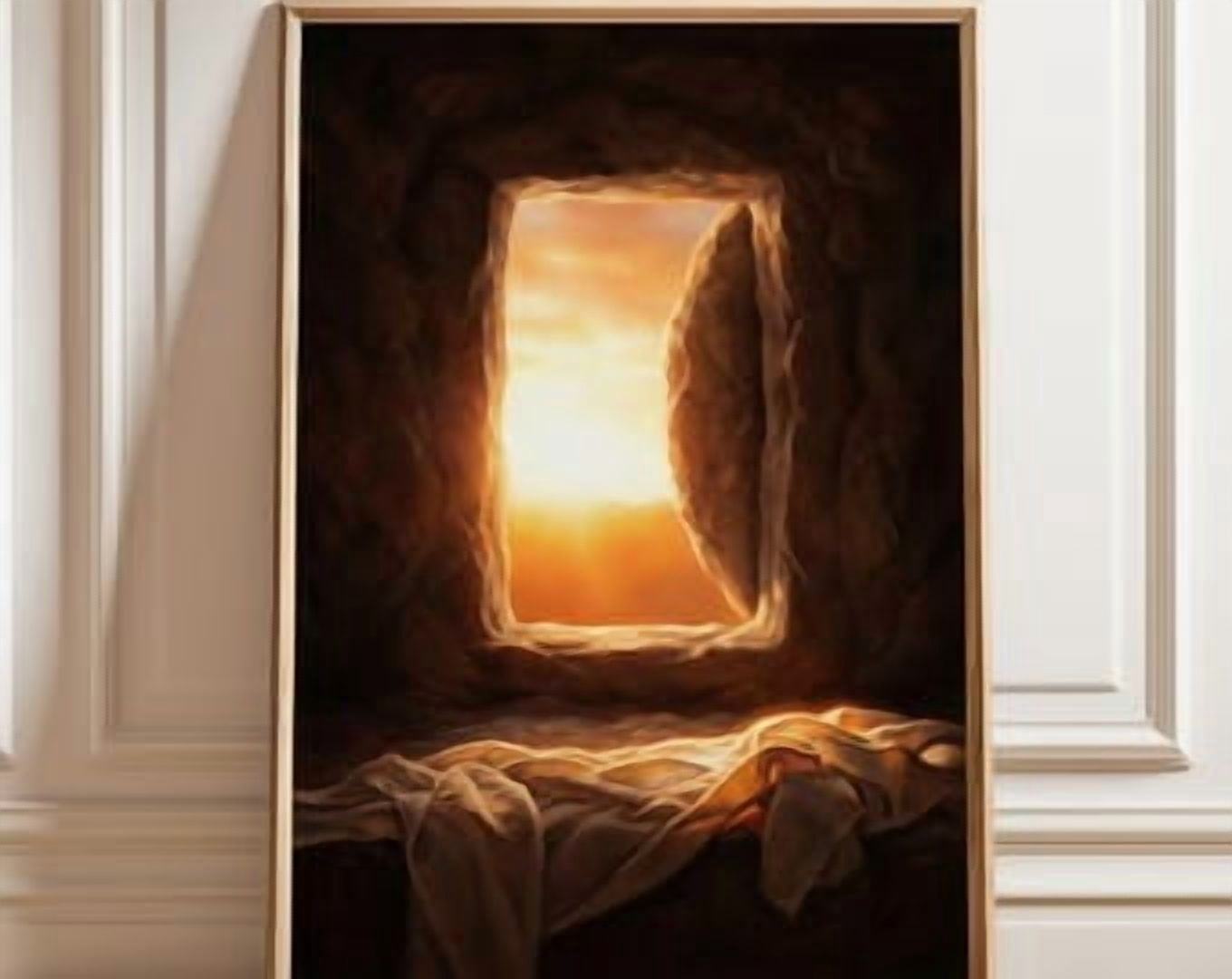Burial Cloths Empty Tomb Resurrection Poster, Poster Home Decor ...