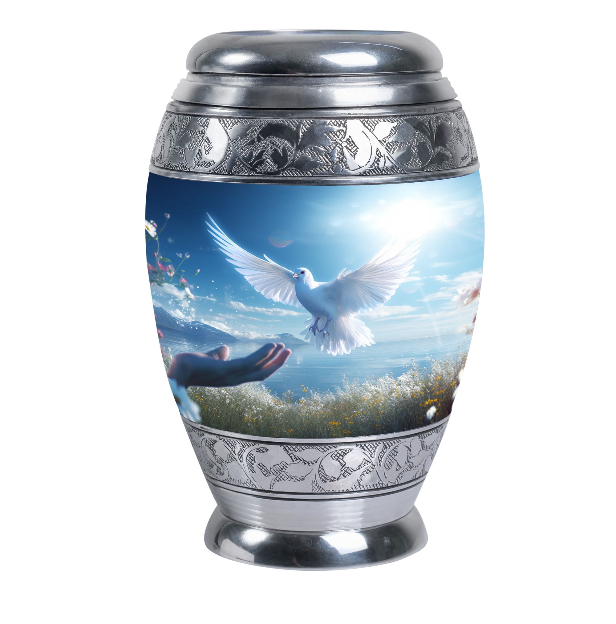 Burial Dove Flying Urns For Metal Remains - Small Urns For Ashes For ...