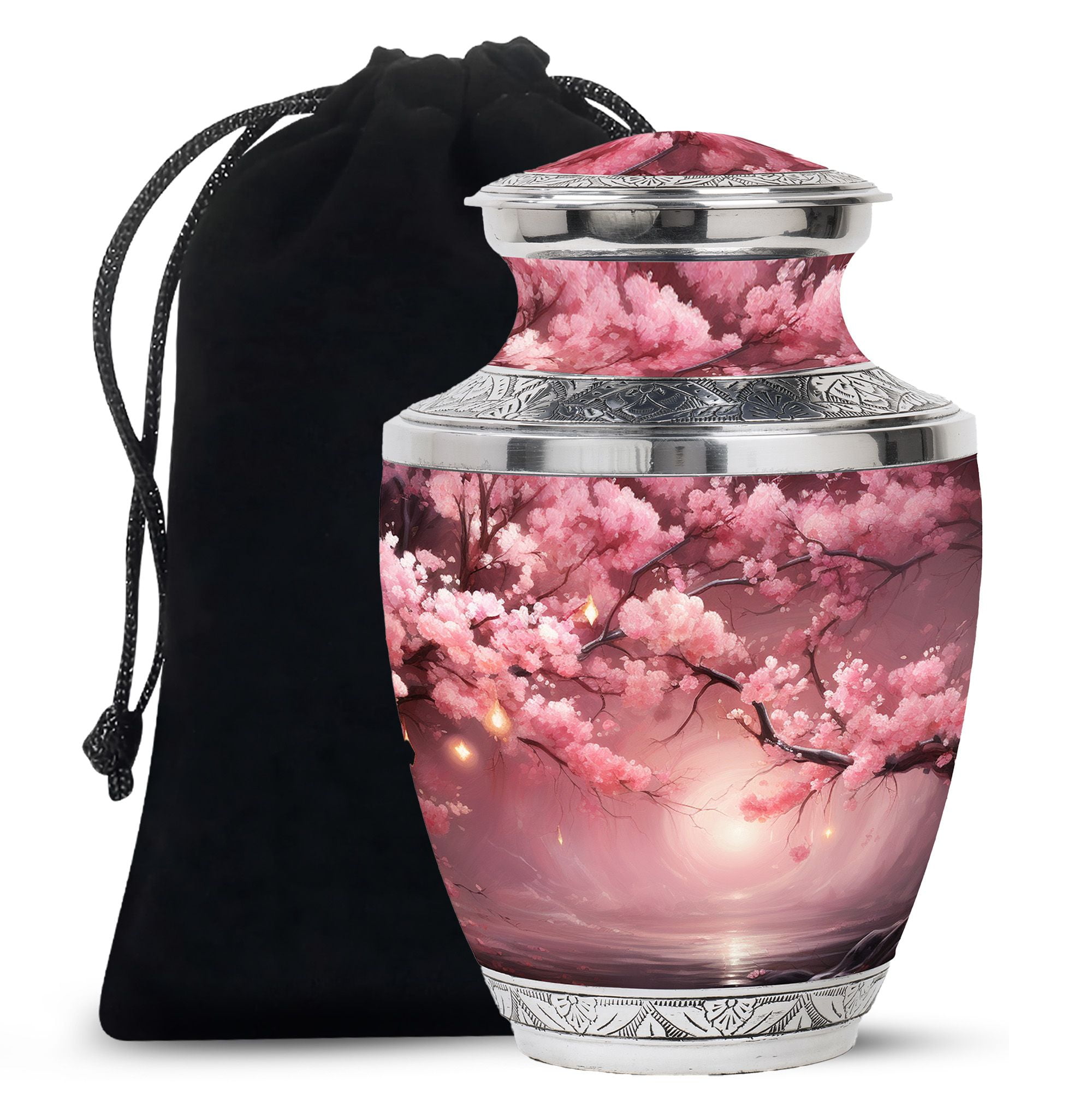 Burial Large Pink Forest Urns For Human Ashes Adult Mother And Father ...