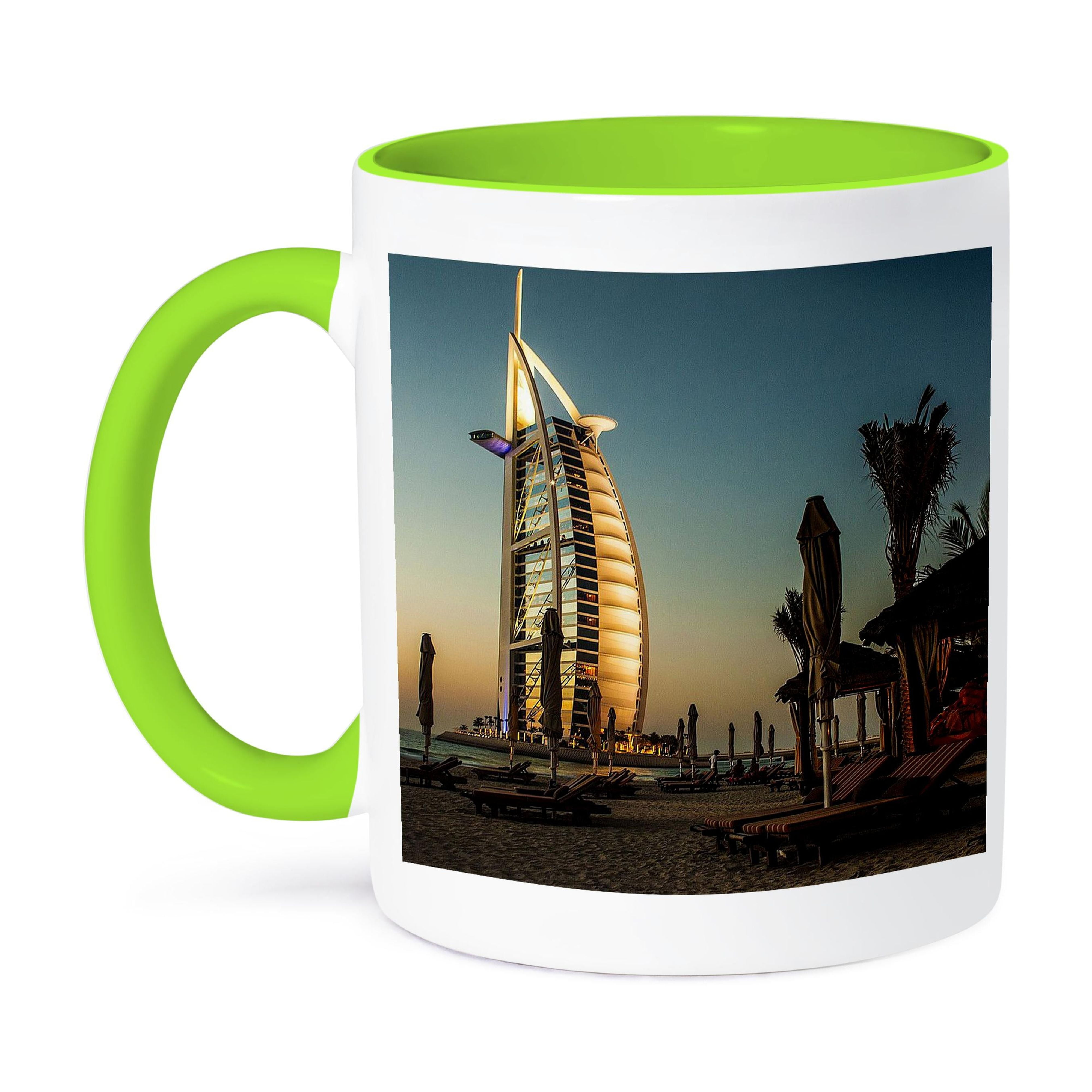 Burj Al Arab, 15oz Two-Tone Green Mug - Walmart.com