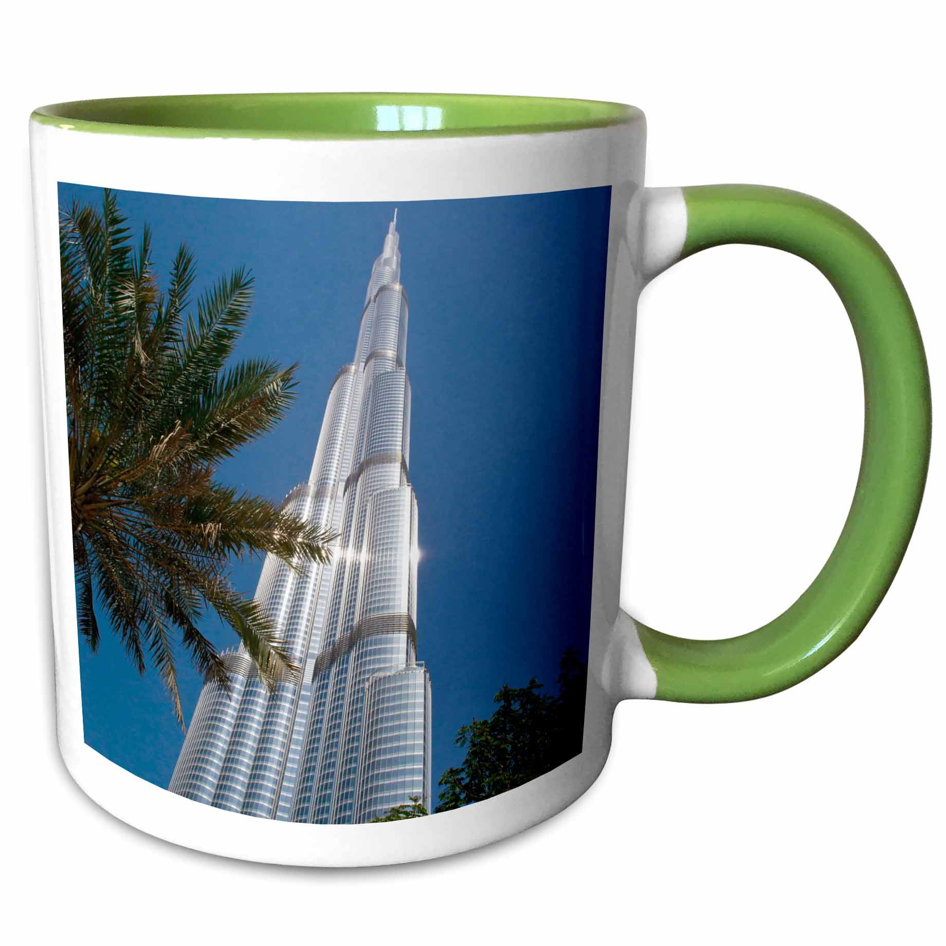 Burj Khalifa skyscraper, Dubai, United Arab Emirates. 11oz Two-Tone ...
