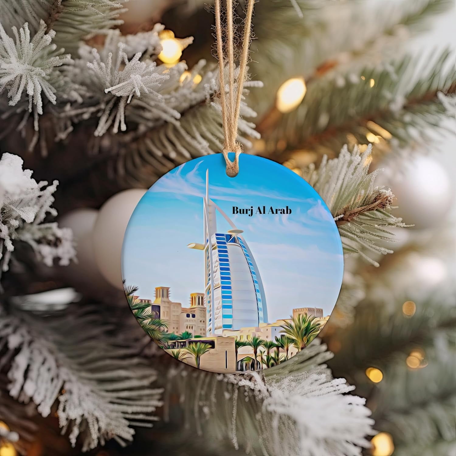 Burj al Arab Ornament, Christmas Ornament, Burj al Arab Gift, Burj al ...