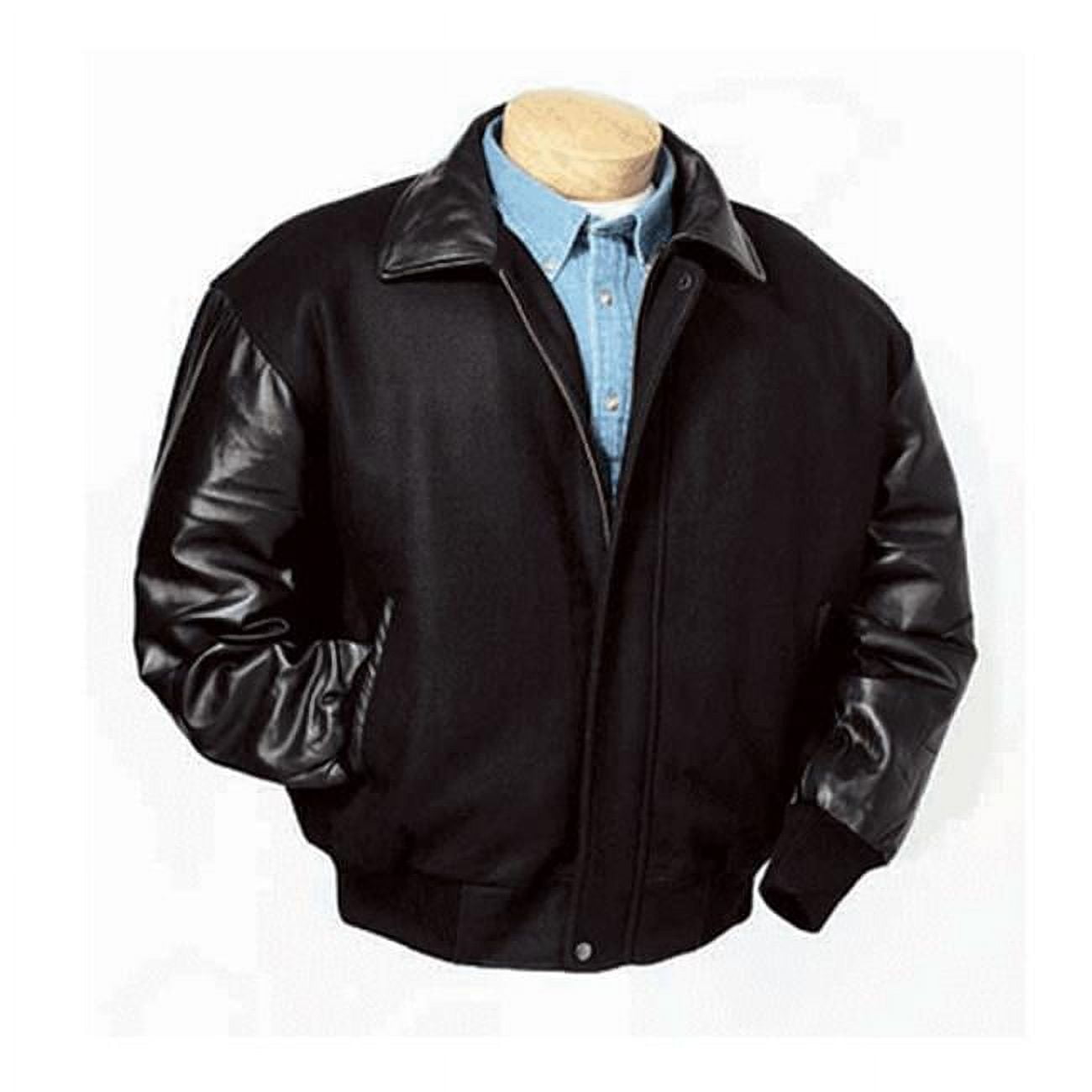 Burk'S Bay 5320-3L Large Wool and Premium Lamb Jacket in Black ...