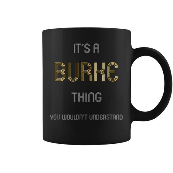 Burke Cool Last Name Family Names Coffee Mugs - Walmart.com