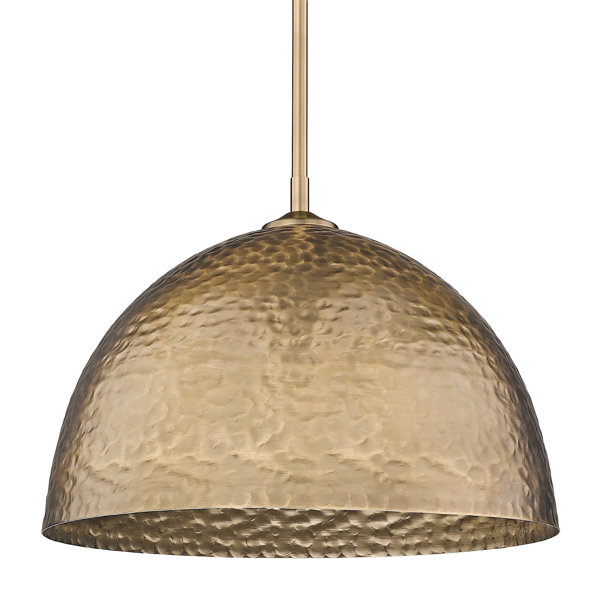Forevernest Modern Gold Large Pendant, Hammered Dome Shade, Industrial ...