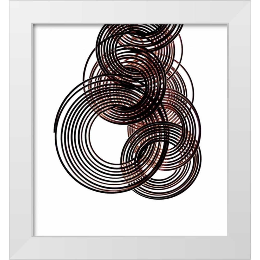 Burkhart, Monika 12x13 White Modern Wood Framed Museum Art Print Titled - Intertwined IV ...