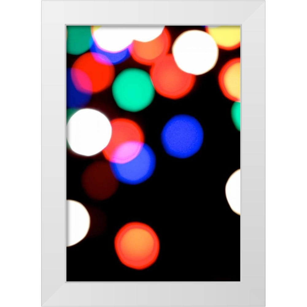 Burkhart, Monika 18x24 White Modern Wood Framed Museum Art Print Titled - Bokeh Colors I ...