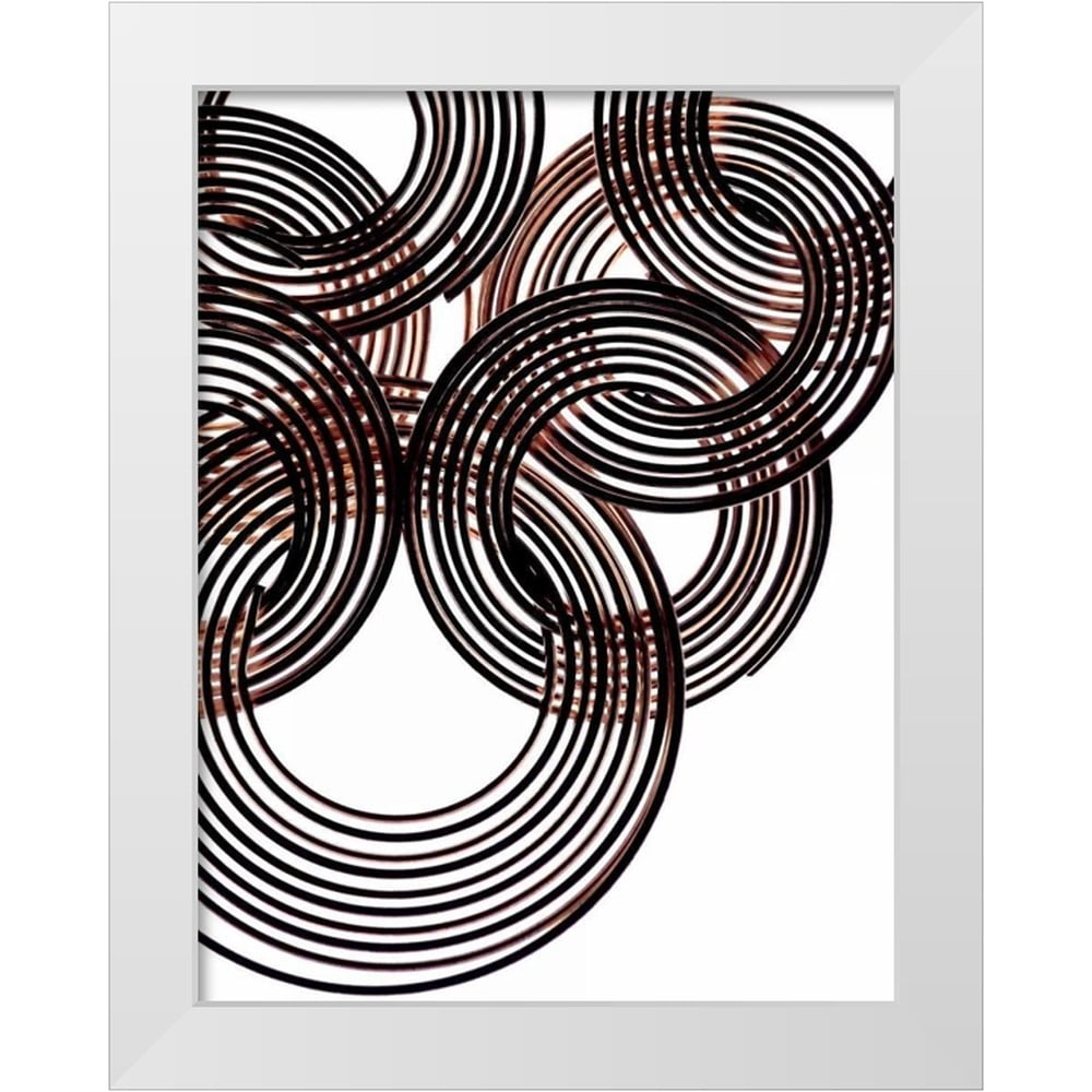 Burkhart, Monika 19x24 White Modern Wood Framed Museum Art Print Titled - Intertwined II ...