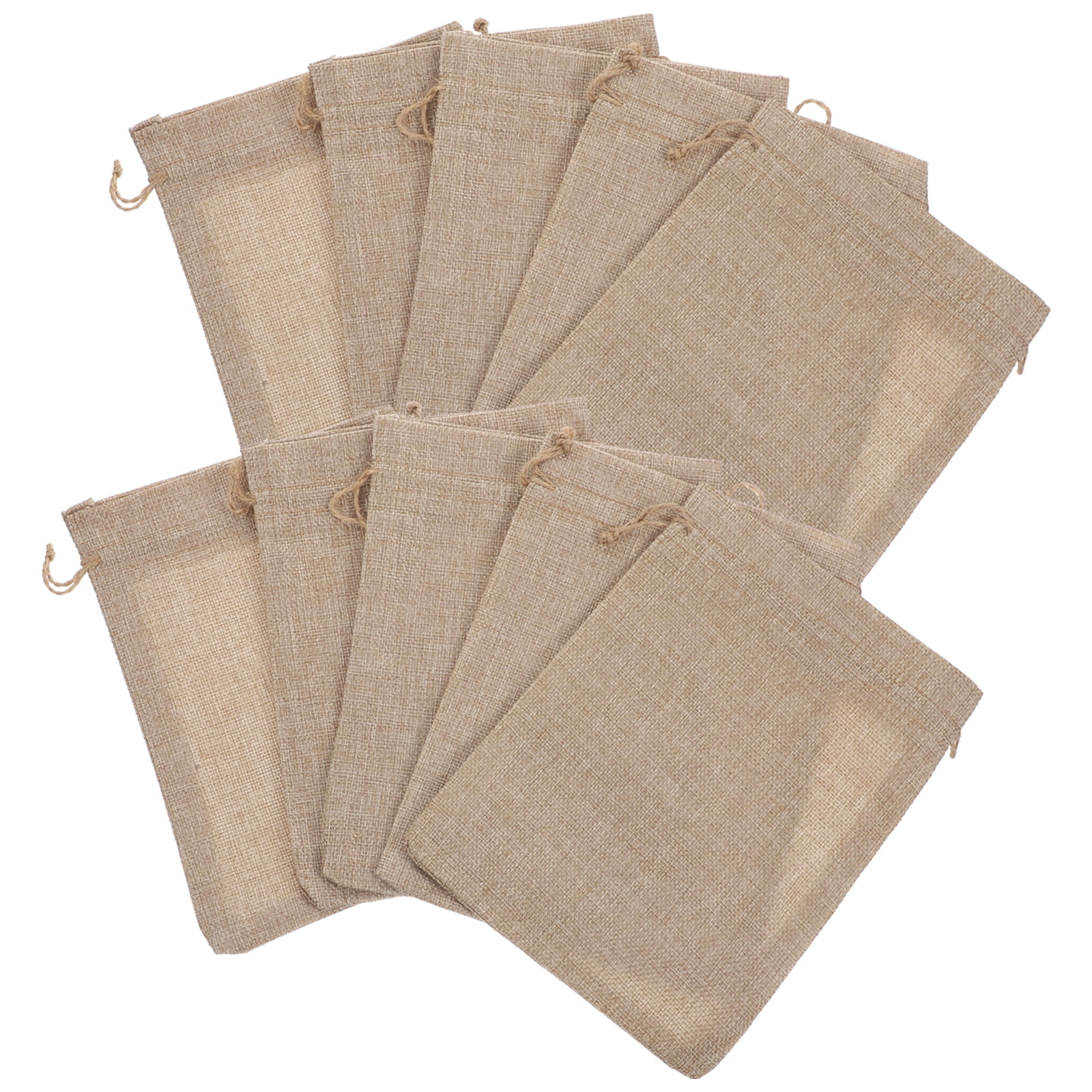MEIBUTYUP Small Beige Fabric Bags for Party Favors and Gift Wrapping ...
