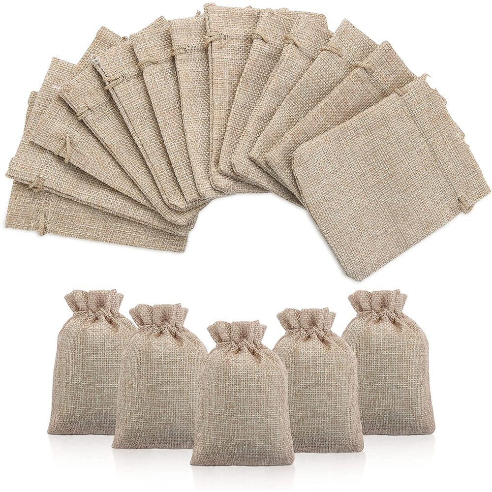 Burlap Bags 50Pcs Burlap Small Bags Burlap Gift Bags Bags Drawstring ...