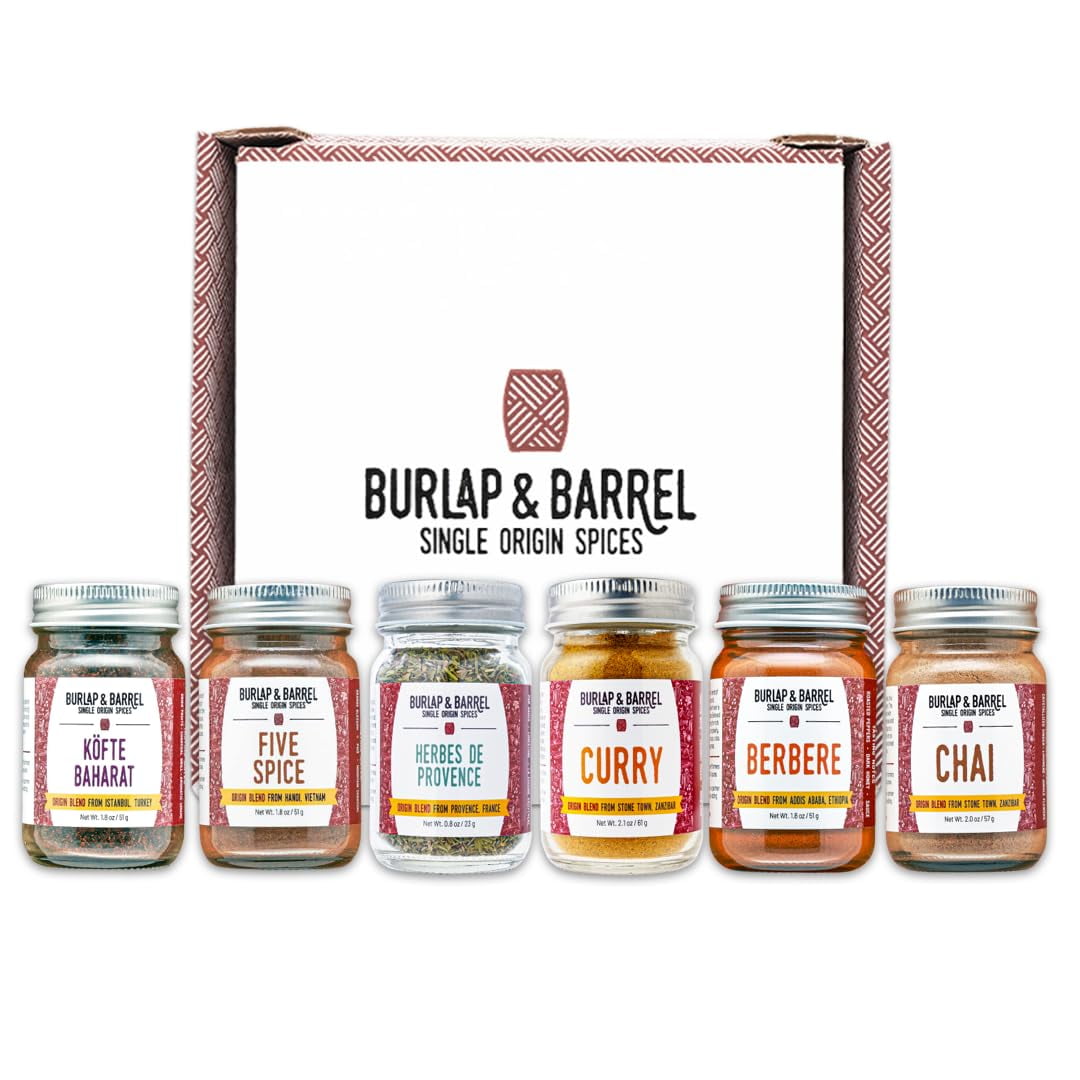 Burlap & Barrel Spices DEF29 of the World 6-Pack Gift Set- As Seen on Shark Tank! Travel the ...