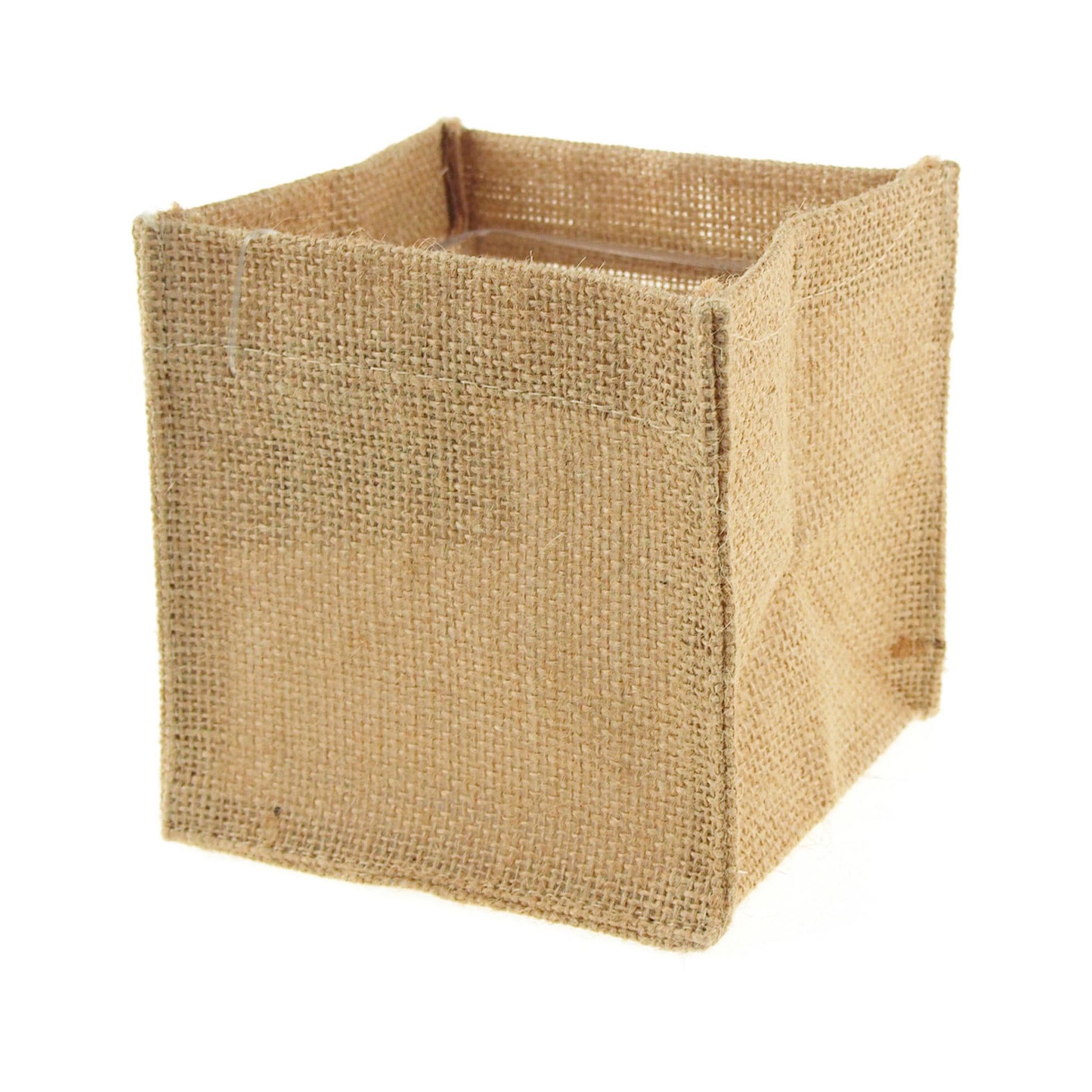 Burlap Cube Square Vase Holder, 5-inch x 5-inch - Walmart.com