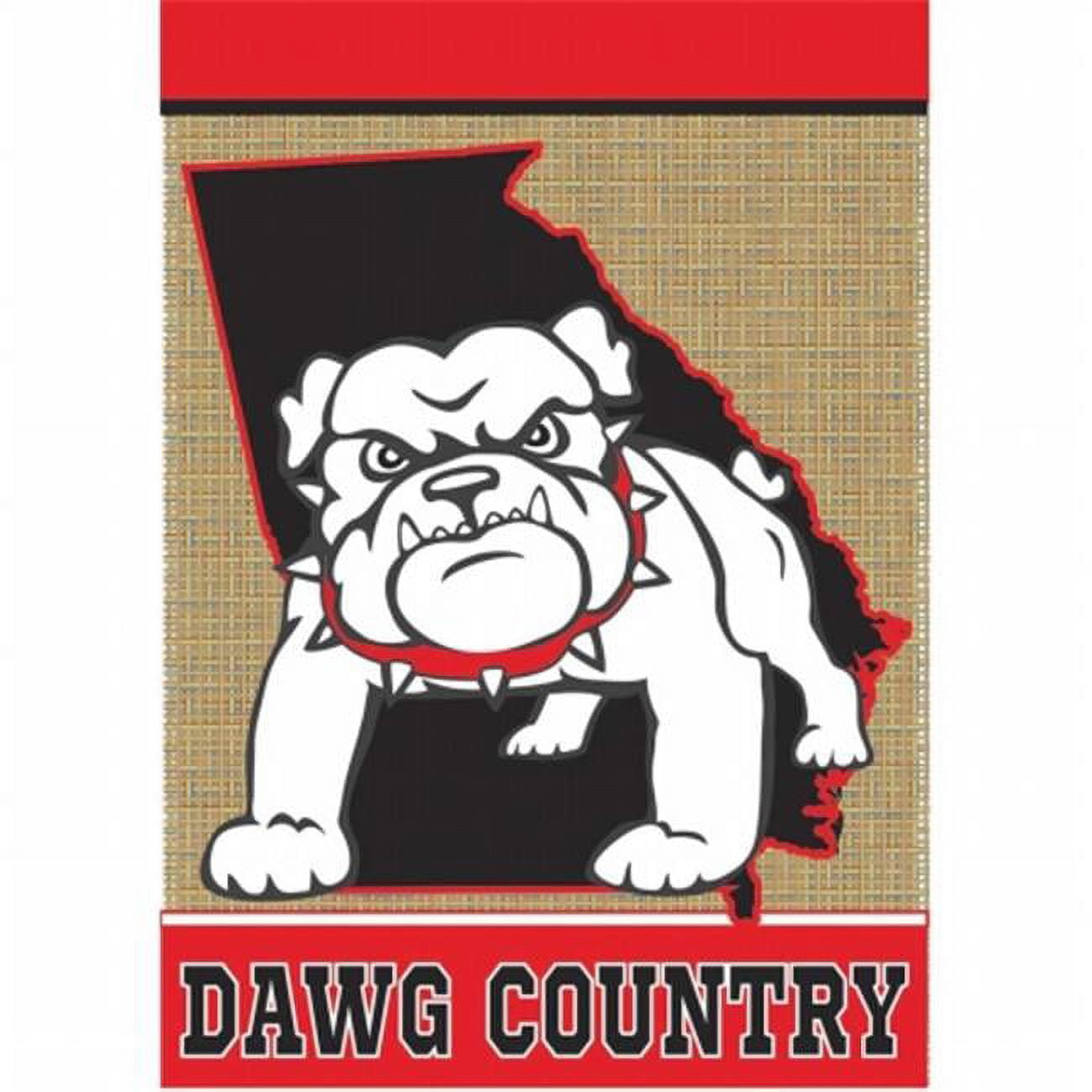 Burlap Dawg Country Flag, Large - Walmart.com