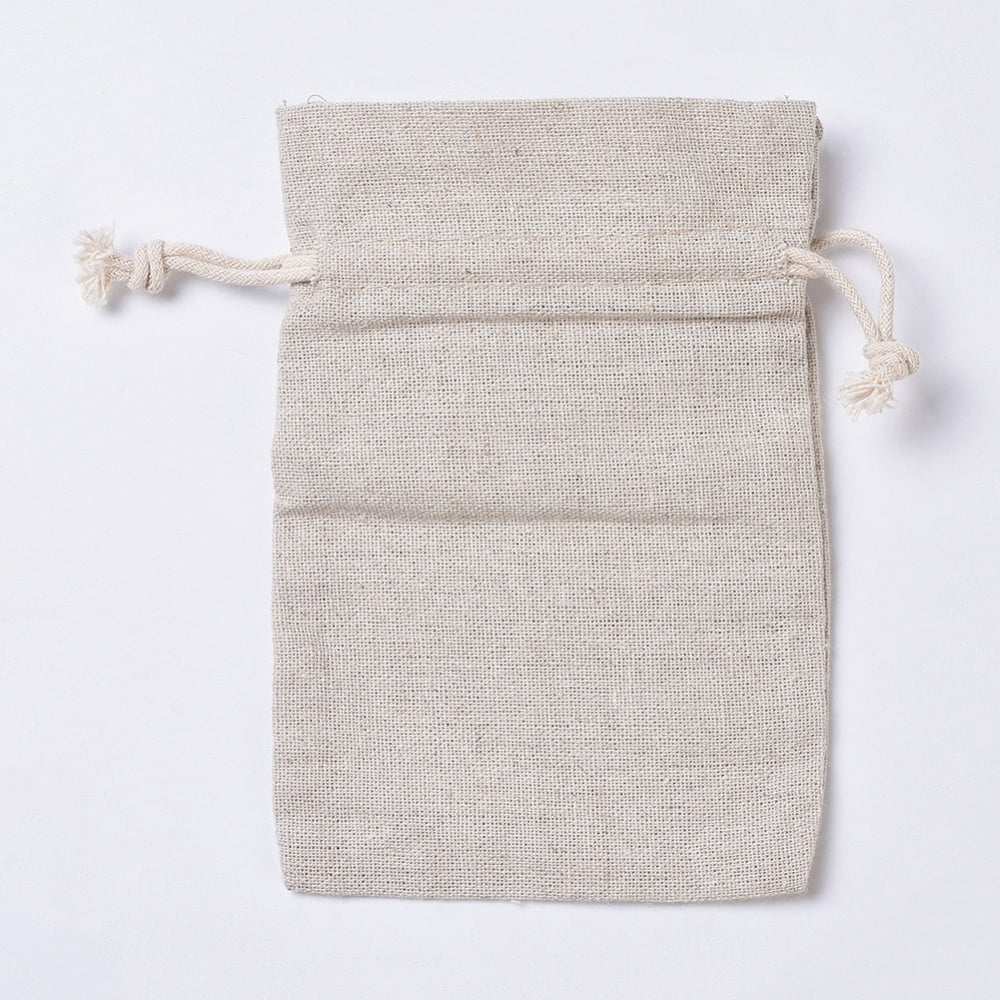 Burlap Drawable Pouches Rectangle Wheat 15x9.8cm - Walmart.com