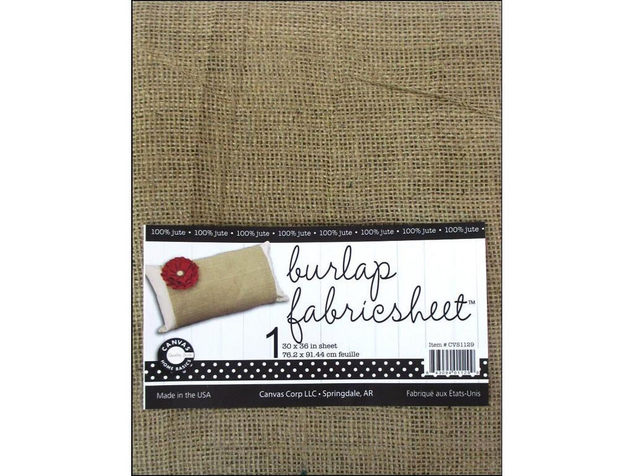 Burlap Fabric 30"X36"-Natural, Pk 3, Canvas Corp - Walmart.com