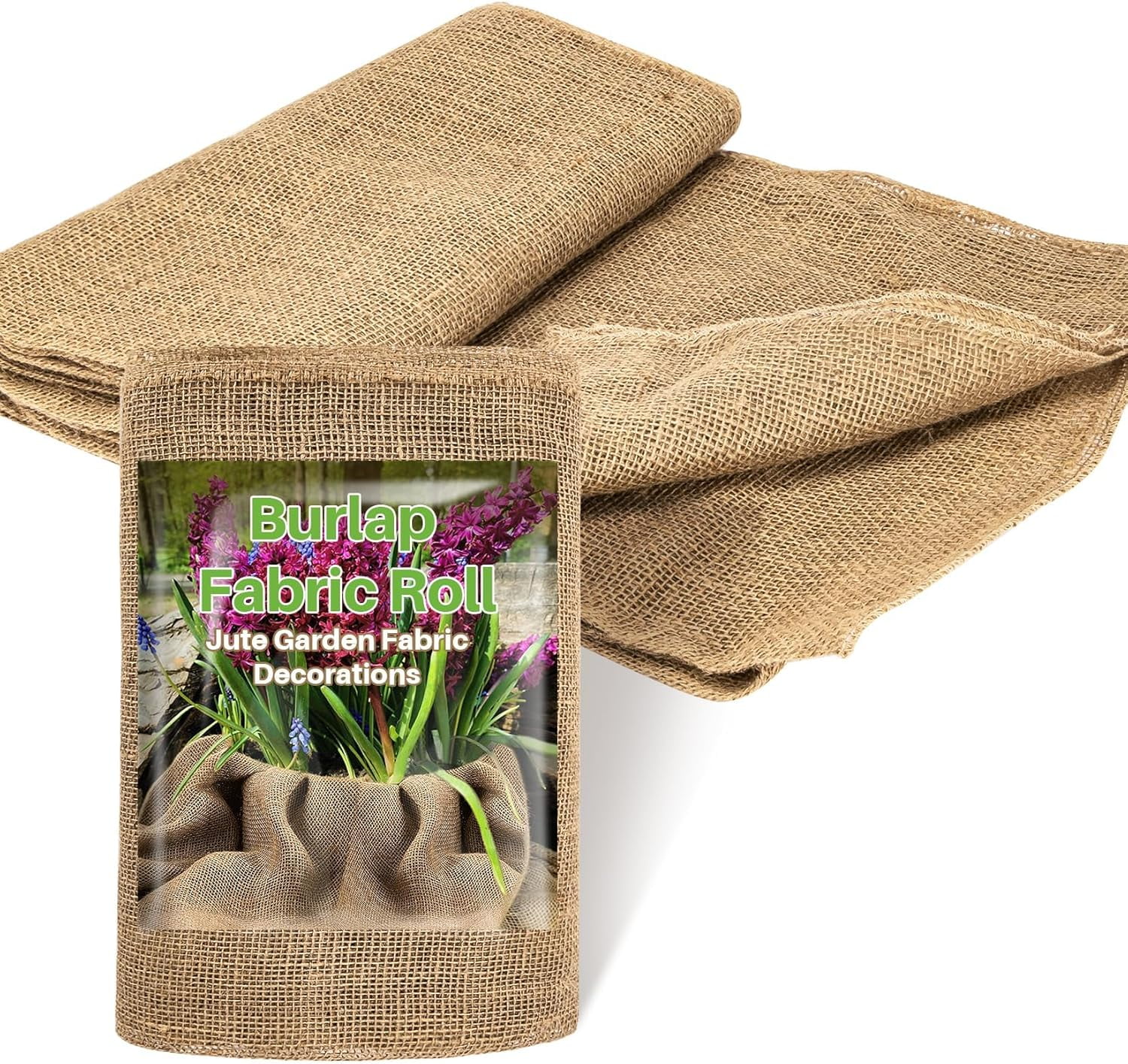 Burlap Fabric Roll - Garden Burlap Fabric Roll 13 Feet x 19.7" Burlap ...