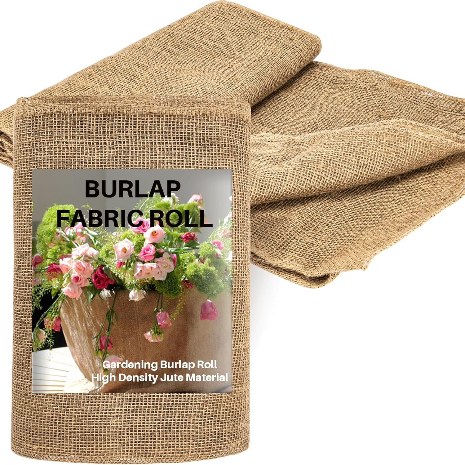 Burlap Fabric Roll - Garden Burlap Fabric Roll 40" X 13 Feet Natural ...