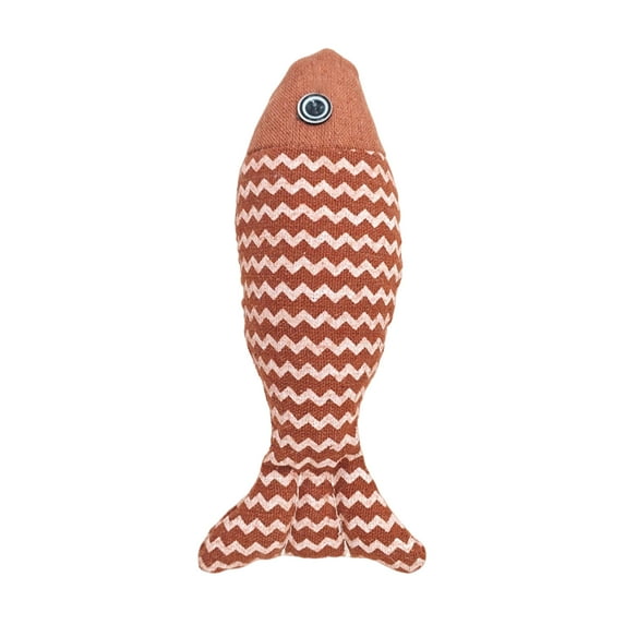 Burlap Fish Catnip Cat Toy, Cute Cat Kick Toy, Interactive Cat Fish ...