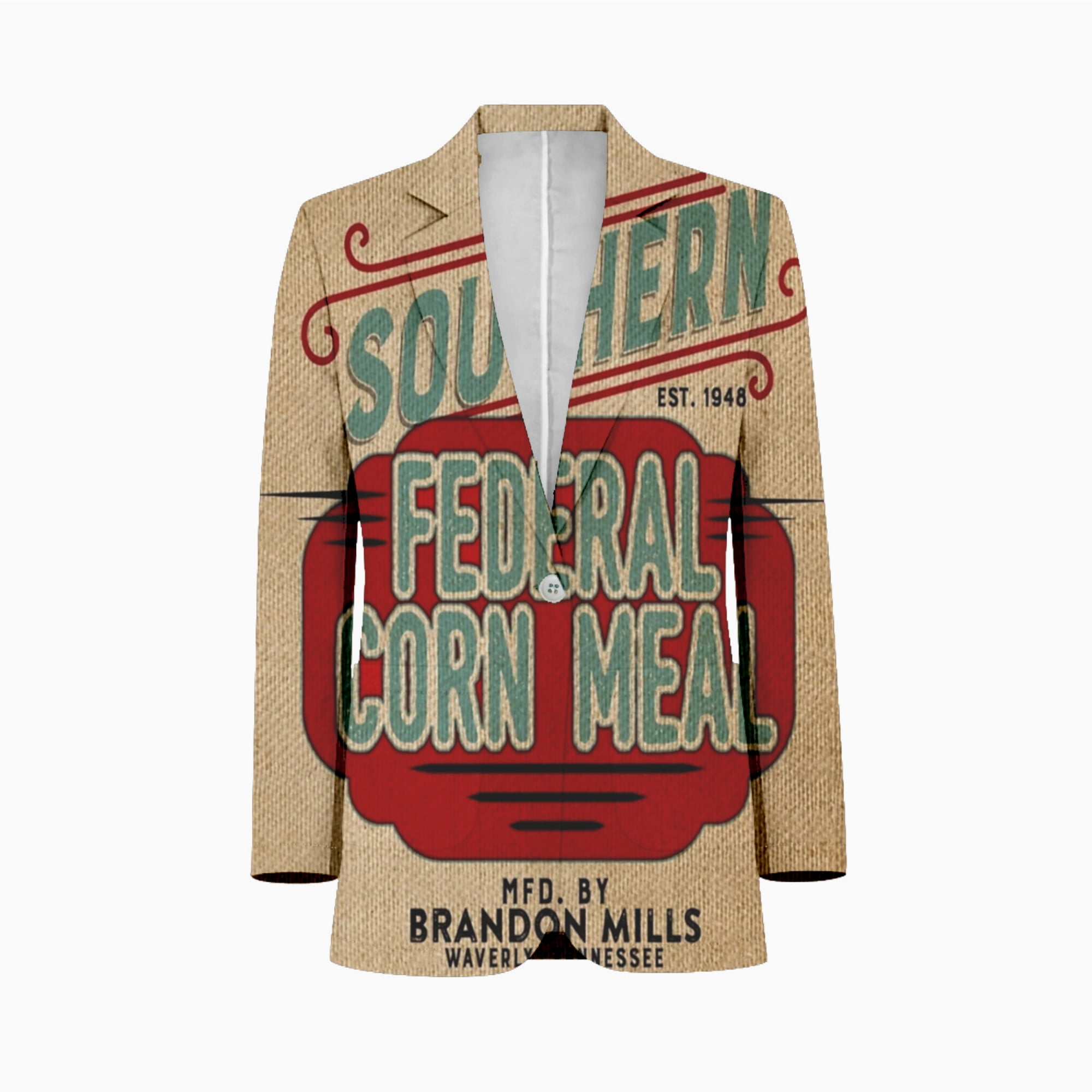 Burlap Grain Sack Feed Sack Vintage Style Graphics Customized Men's ...