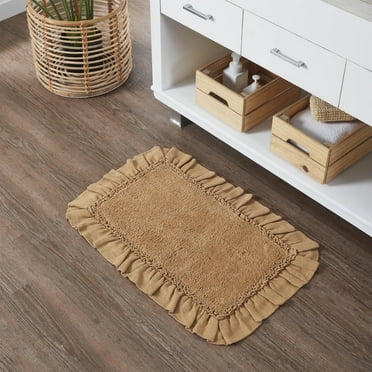 VHC Brands Burlap Check Bath Mat, Natural and Black, 27x38 - Walmart.com