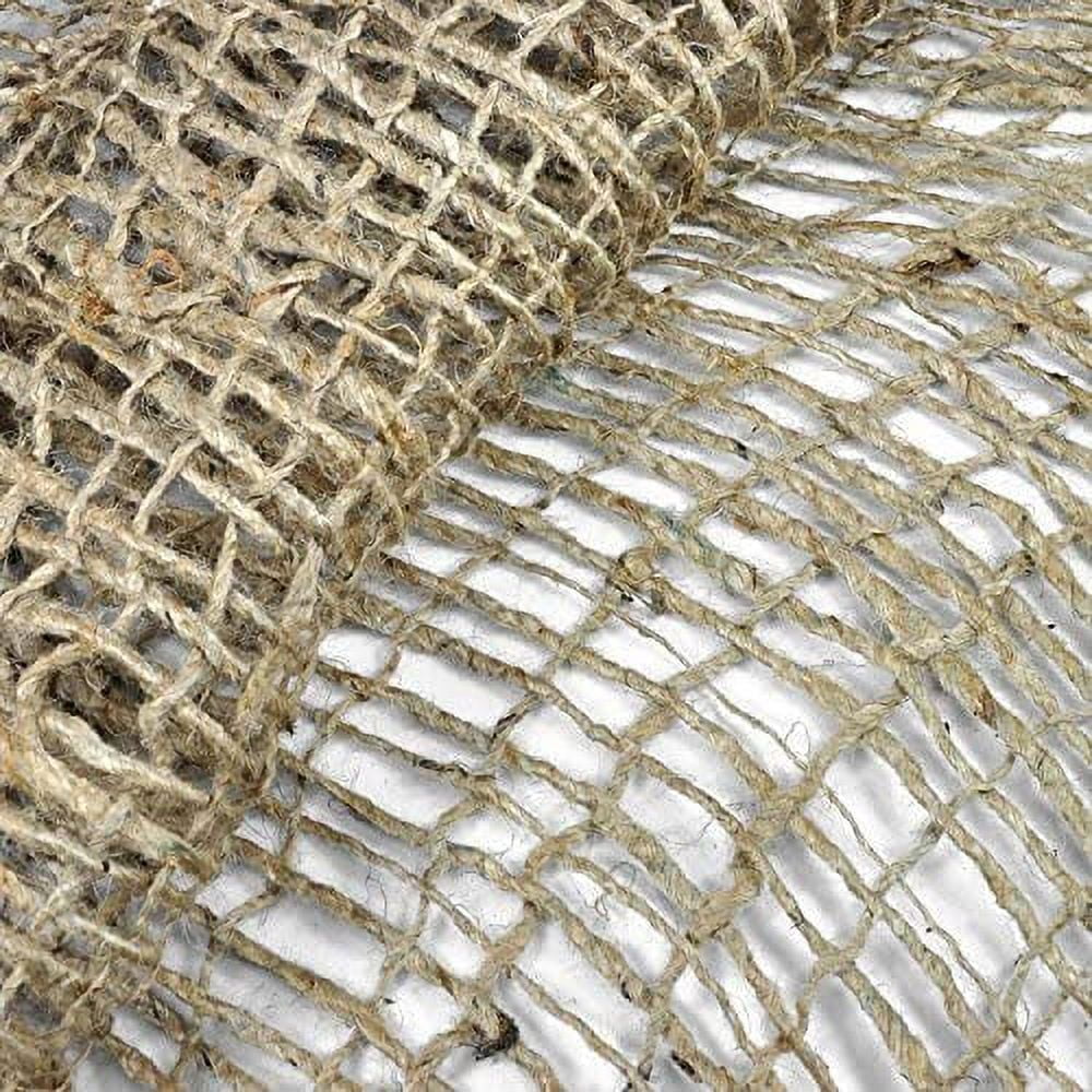 Burlap Natural Jute Netting – 48" Wide Biodegradable Mesh Fabric for ...