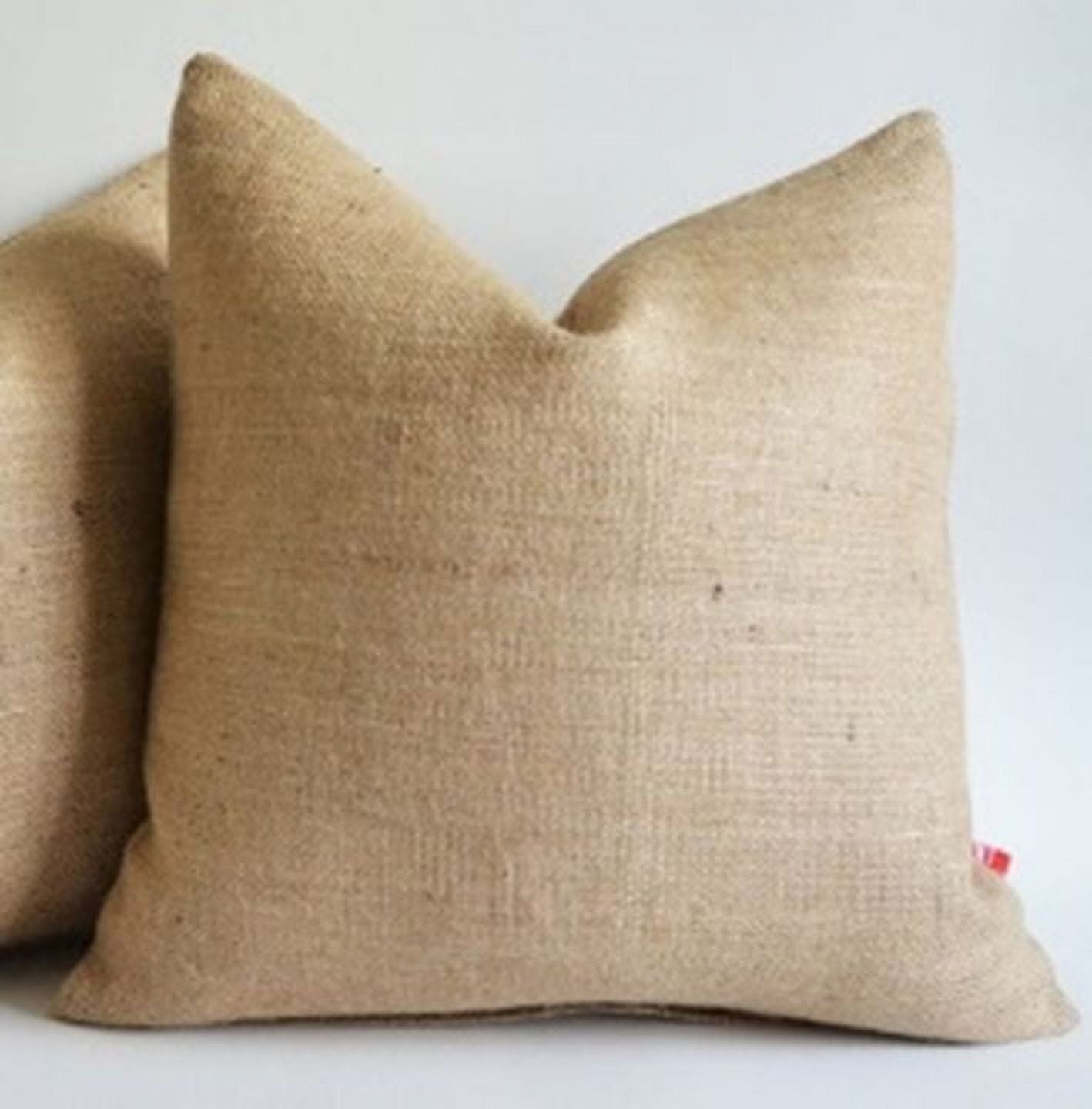 Burlap Pillow Cover 12X 12 inches Inch Rustic Decor" - Walmart.com
