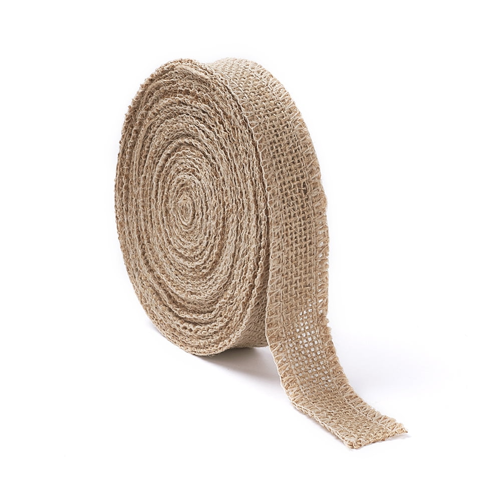Burlap Ribbon Hessian Ribbon Jute Ribbon For Jewelry Making Tan 1 inch ...