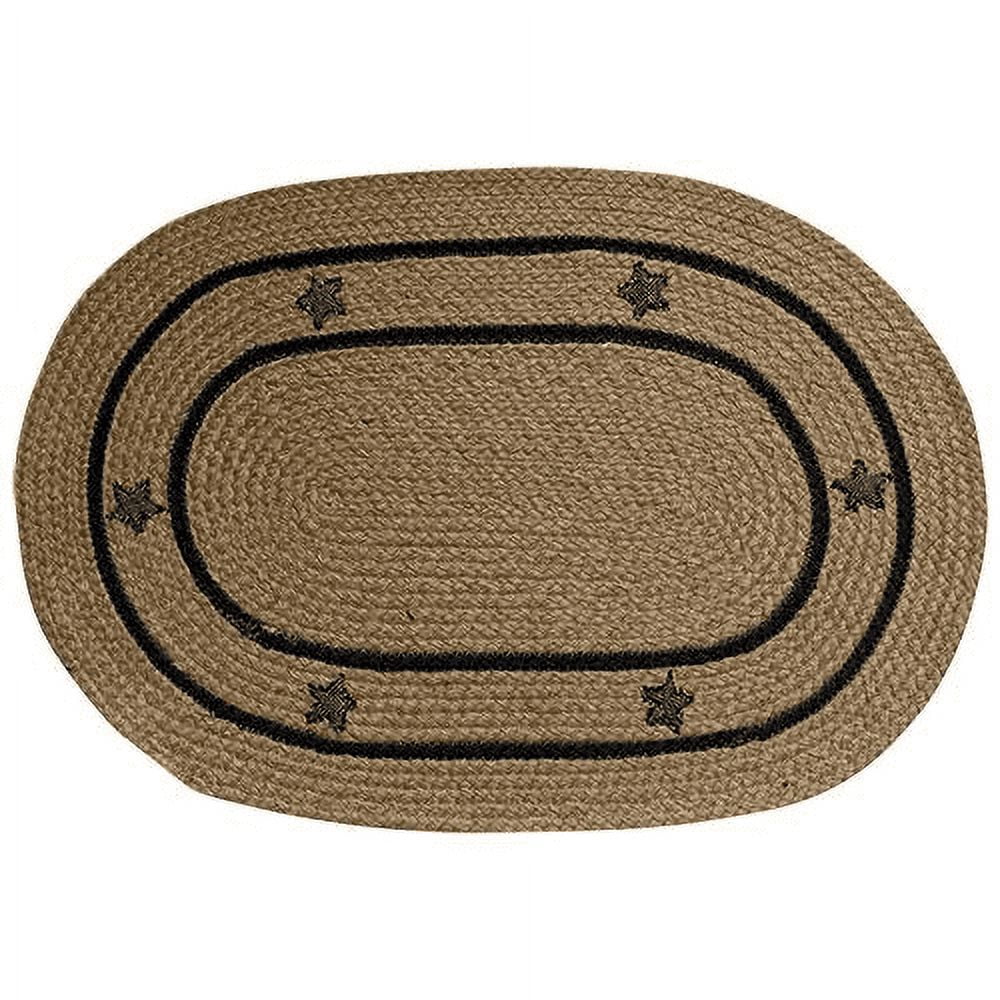 *Burlap Star Oval Rug, 20x30 - Walmart.com