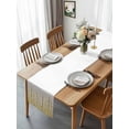 Burlap Table Runner 120 Inches Long, Abstract Gradient Polka Dot Non ...