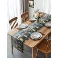 Burlap Table Runner 120 Inches Long, Daisy Lavender Flowers Non-Slip ...