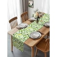 Burlap Table Runner 120 Inches Long, Farm Lemon Leaves Non-Slip Kitchen ...