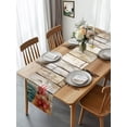 Burlap Table Runner 120 Inches Long, Farmhouse Rooster on Vintage Wood ...
